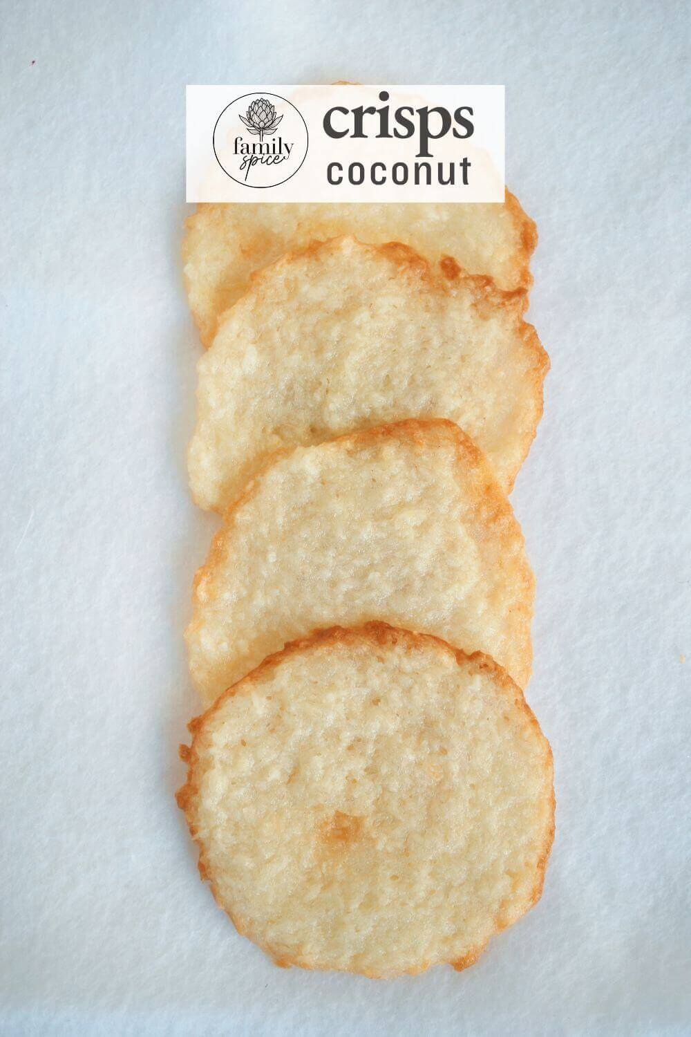 Coconut Crisps Cookies - Family Spice