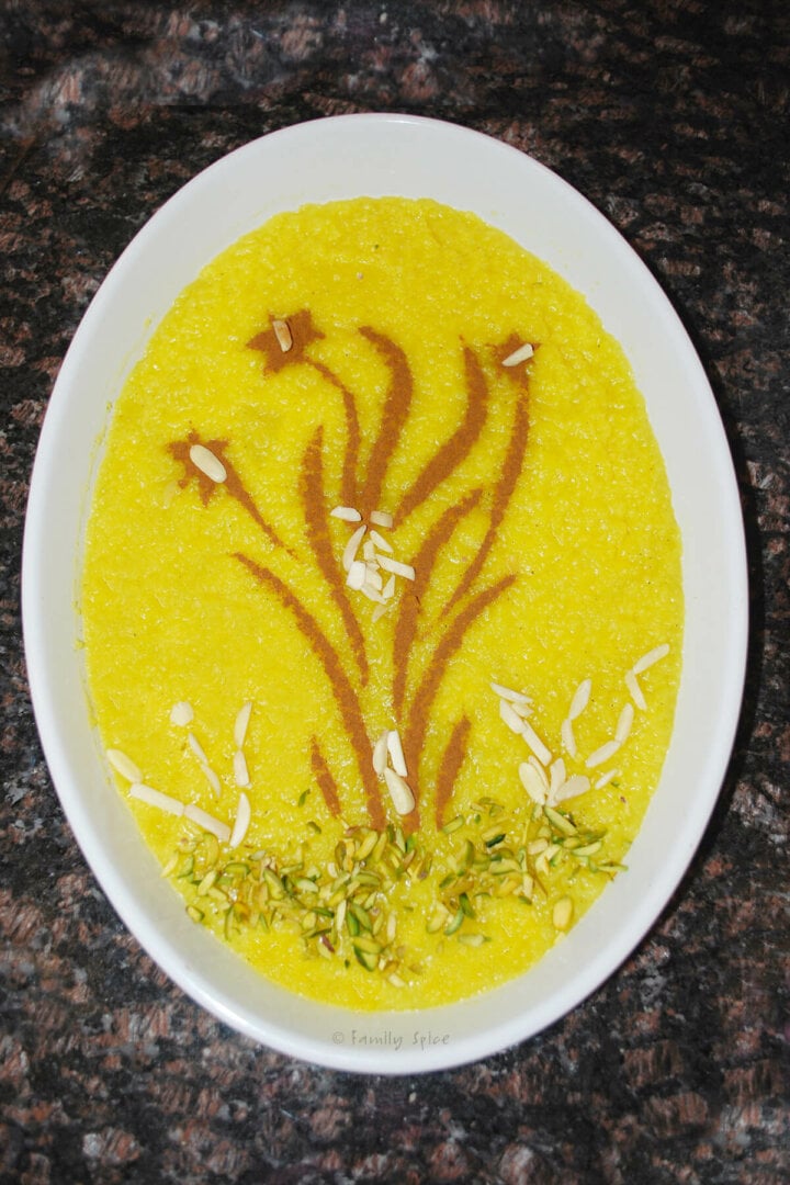 Shole Zard شله زرد -Persian Saffron Rice Pudding - Family Spice