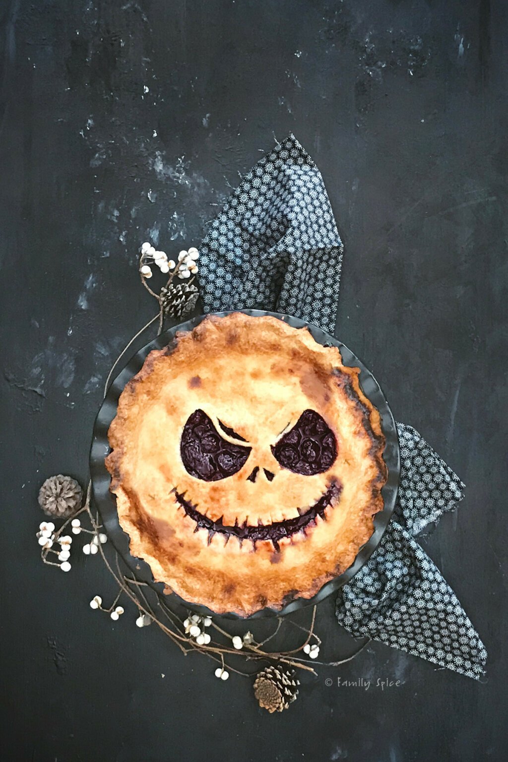 Halloween Pie | Cherry Balsamic Pie - Family Spice