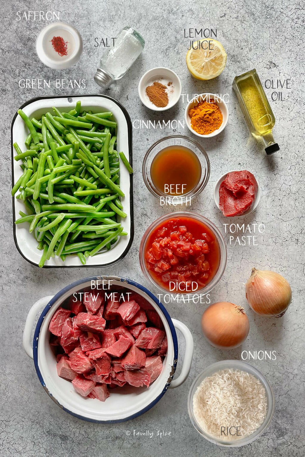 Lubia Polo | Persian Green Bean Rice - Family Spice